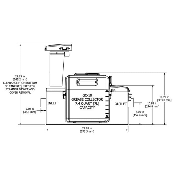 Thermaco Big Dipper W-200-IS 20 GPM Automatic Grease Trap